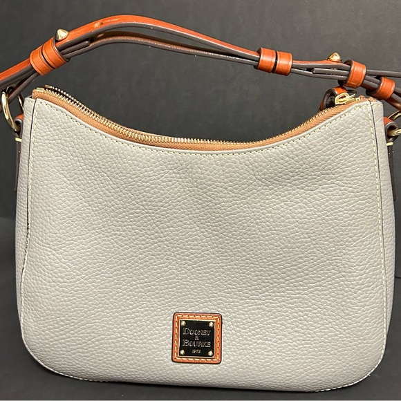 Dooney & Bourke | Bags | Dooney Bourke Pebble Leather Kiley Hobo Gray ...